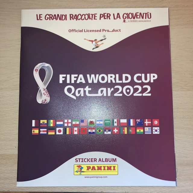 PANINI FIFA WORLD Cup Qatar 2022 Empty Sticker Album 6 Stickers Italian ...