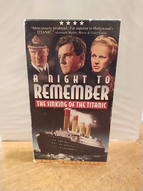VINTAGE VHS A Night To Remember £12.00 - PicClick UK
