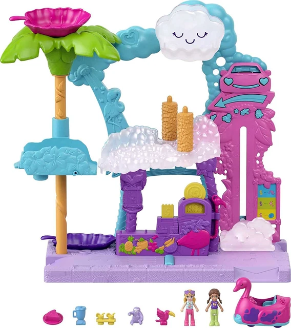 POLLY POCKET COFFRET La Station De Lavage Flamant Rose Pollyville EUR ...