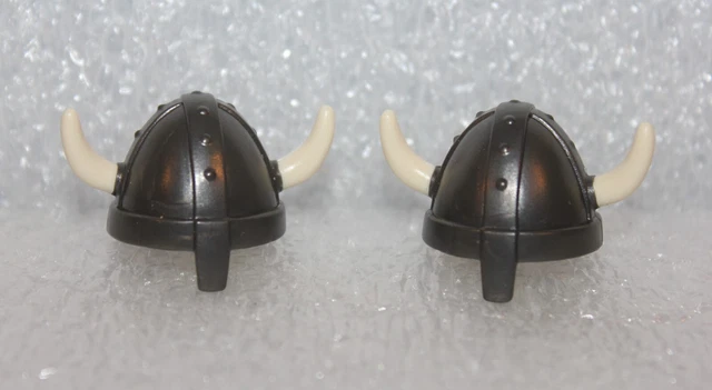 PLAYMOBIL RITTER CASCO Vichingo Antracite 2 X Romano Cavaliere EUR 1,60 ...