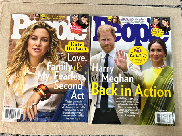 PEOPLE MAGAZINE MAY 27th Harry & Meghan Back In Action/Kate Hudson ...