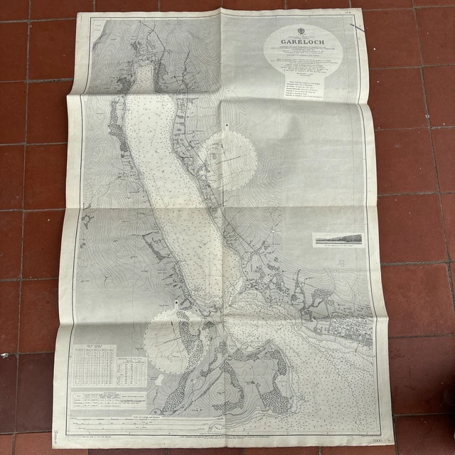 ADMIRALTY MAP SEA CHART HYDROGRAPHY - Gareloch 2000 £19.99 - PicClick UK