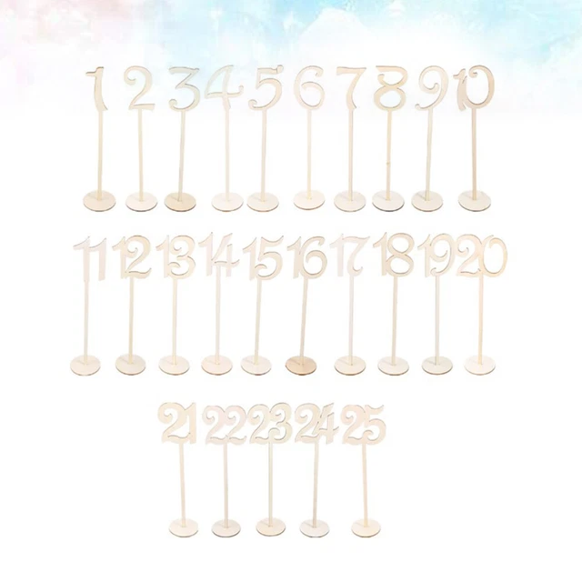 25 PCS RUSTIC Table Numbers Wedding Numbers Table Number Frames £29.88 ...