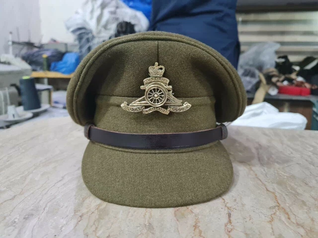 BRITISH ARMY WW2 Royal Artillery Officers Service Dress Cap £105.89 ...
