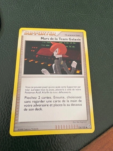 CARTE POKEMON TRAINER Mars de la team Galaxie 126/132 EX Diamant Et ...