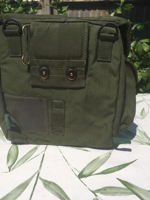 BRITISH ARMY OLIVE PLCE Respirator Haversack Gas Mask Bag Utility VGC £ ...