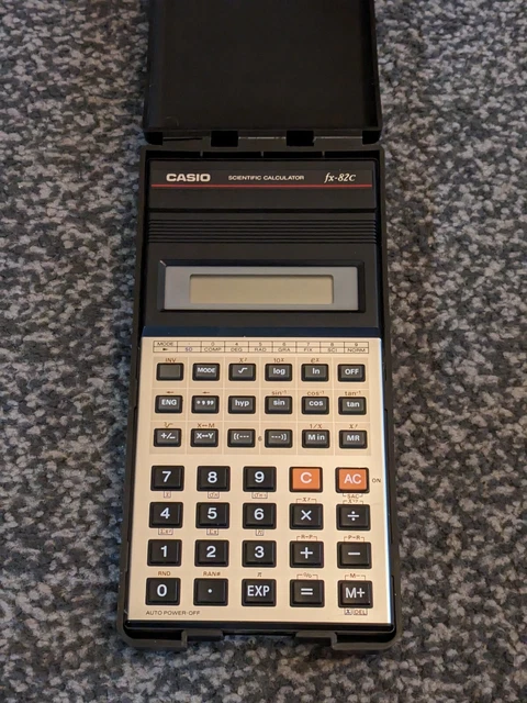 VINTAGE CASIO FX-82C Scientific Calculator with Hard Case £5.49 ...