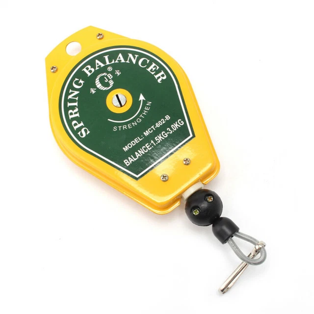 4-TYPES RETRACTABLE SHAPE Spring Balancer Tool 0.6kg-5kg Yellow about 1 ...