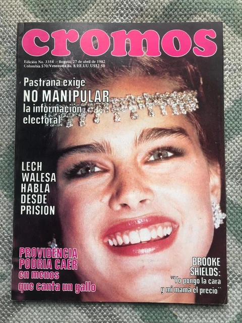 BROOKE SHIELDS CROMOS Magazine Colombia $29.95 - PicClick