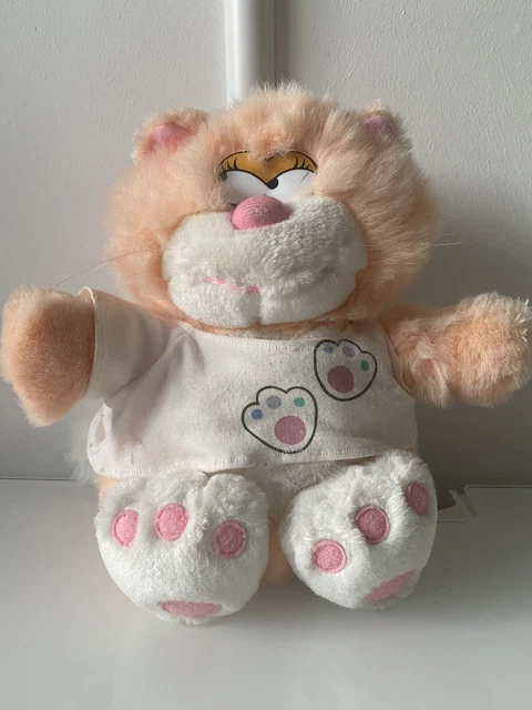 VINTAGE APPLAUSE PINK Garfield Plush 1989 11” £14.99 - PicClick UK