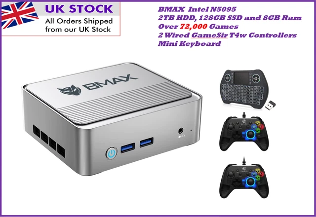 BMAX MINI PC 128GB SSD +2TB HDD Mini Super Console X PC Lite Retro ...