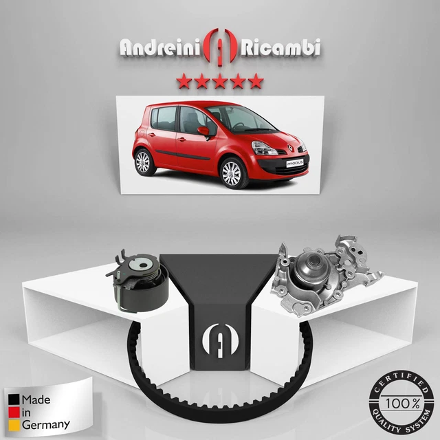 KIT COURROIE DE Distribution + Pompe Eau Renault Modus 1.2 16V 74KW ...