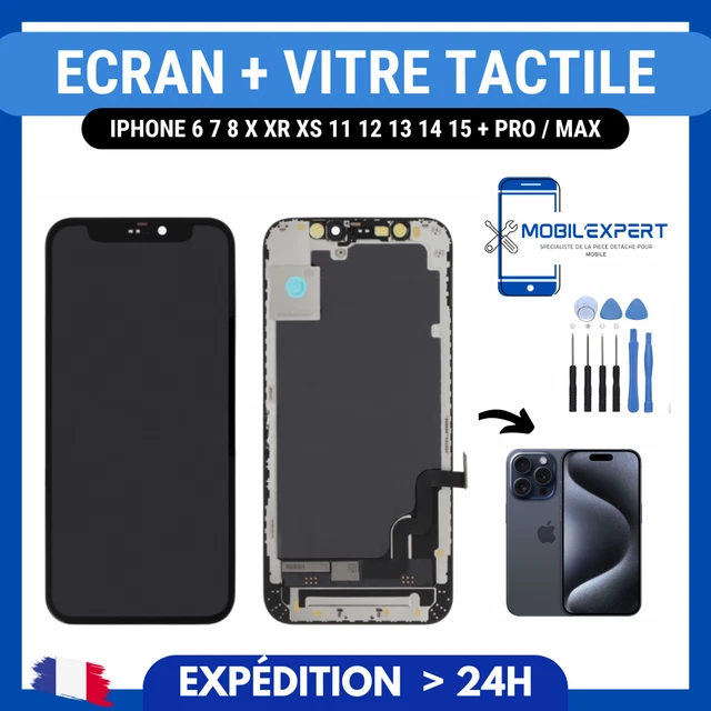 ECRAN LCD/OLED + Vitre Tactile Iphone 6 7 8 X Xr Xs 11 12 13 14 15 + Pro Max - EUR 15,90 ...