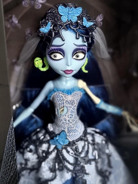MONSTER HIGH SKULLECTOR EMILY Corpse Bride Doll Tim Burton's Mattel ...