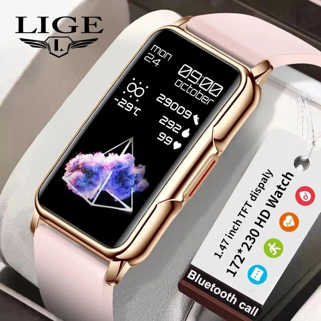 LADIES SMART WATCH Women Touch Screen Bluetooth Call Ip67 Waterproof ...