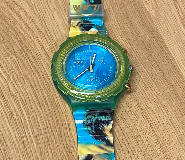VINTAGE SWATCH MARK Spitz Olympic Chronograph Watch Was 103.99 £93.99 ...