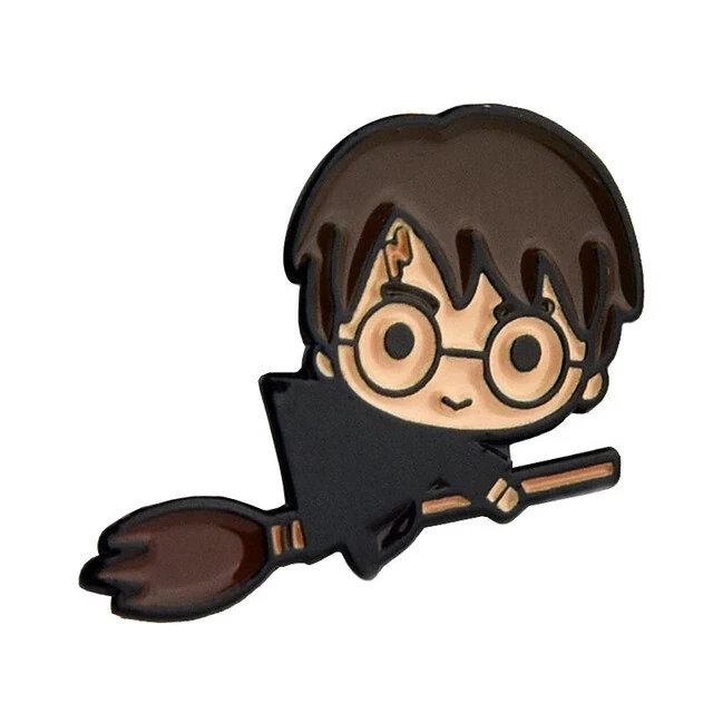 Harry Potter Flying On His Broomstick Cute Pin Lapel Badge £479 Picclick Uk