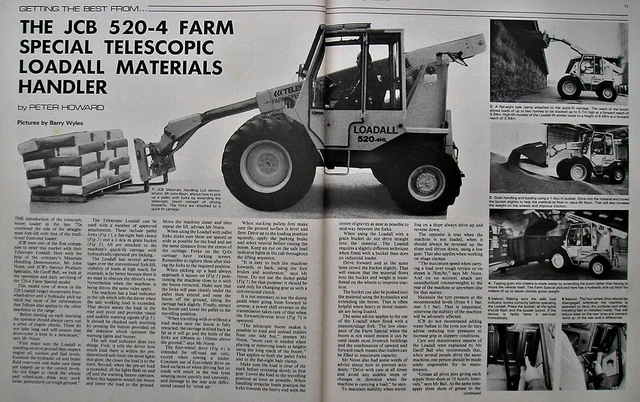 JCB 520-4 FARM Special Telescopic Loadall Material Handler Original ...