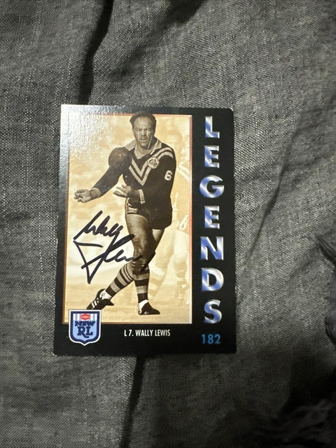 SIGNED WALLY LEWIS Immortal NRL Legends 1994 Dynamic Card EUR 37,42 ...