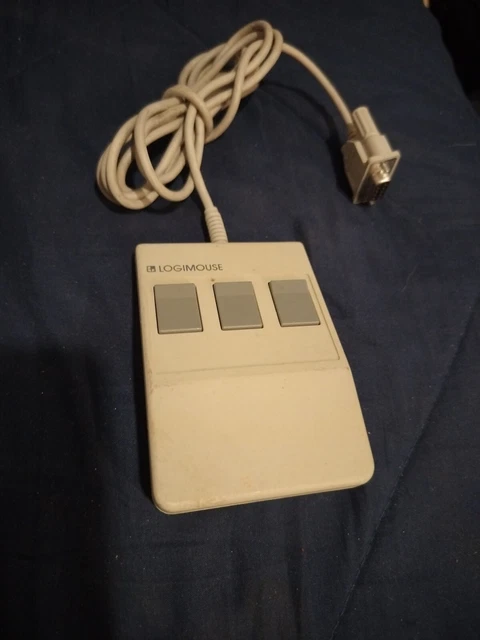 VINTAGE - LOGITECH, Model # C7-3F-9F - 3 Button, Tank Mouse $15.00 ...