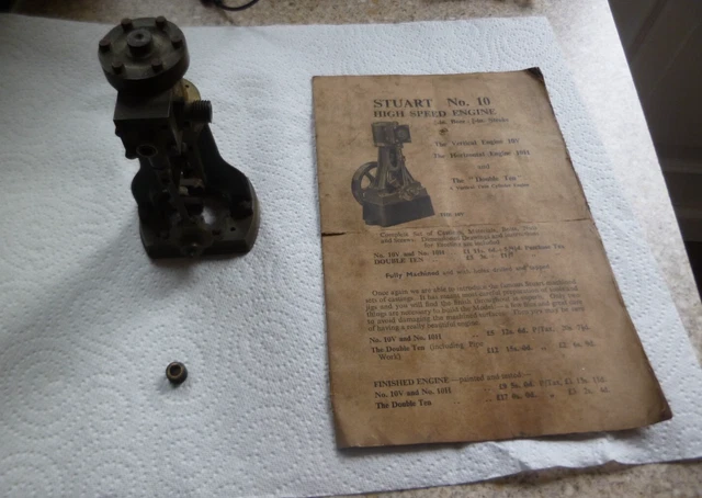 VINTAGE STUART NO. 10 High Speed Model Steam Engine - incomplete £124.30 - PicClick UK