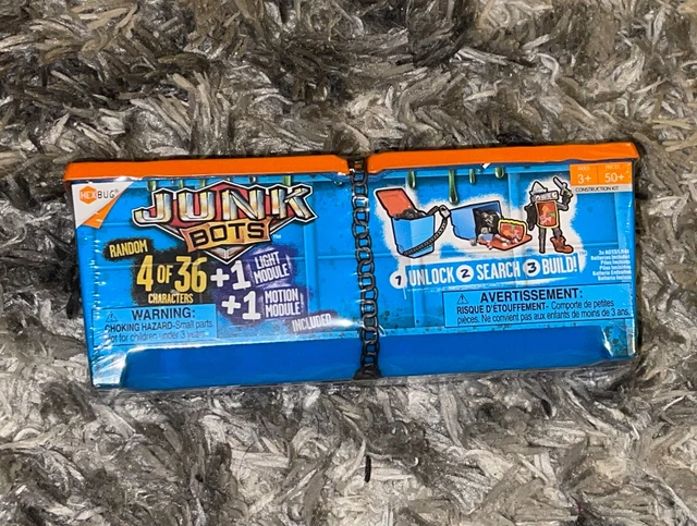 HEXBUG JUNKBOTS - Industrial Dumpster Assortment Kit 4 Bot Characters ...