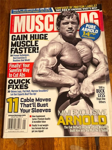 MUSCLEMAG BODYBUILDING MUSCLE magazine ARNOLD SCHWARZENEGGER 1-11 £15. ...