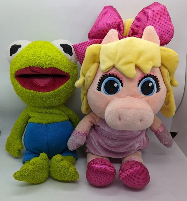 DISNEY STORE THE Muppets Muppet Babies Miss Piggy & Kermit Plush Bundle ...
