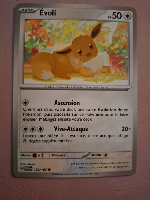 CARTE POKÉMON EVOLI 135/167 TWM Mascarade Crépusculaire FR NEUF EUR 1,40 - PicClick FR