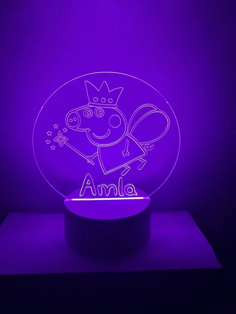 CHARACTER THEMED LED Night Light - Comes Fully Personalised. Unique ...