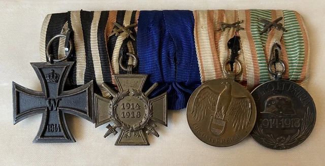 ORIGINAL WW1 IMPERIAL German Medal Group Grouping Iron Cross, Ribbons +3 Others £137.00 ...