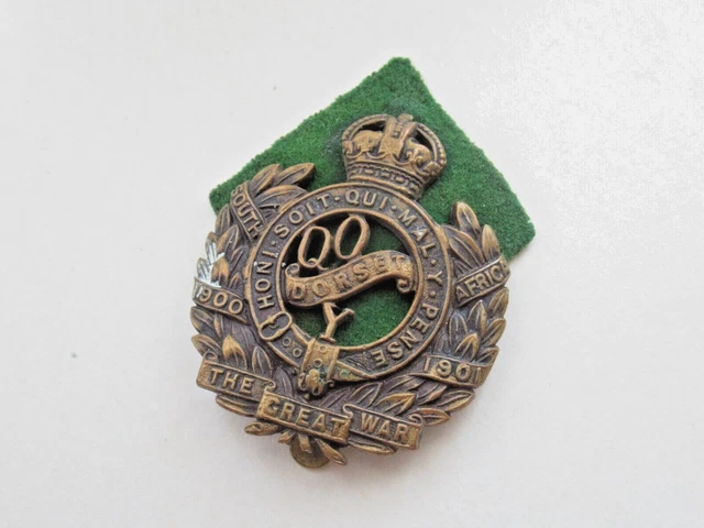 QUEEN'S OWN DORSET Yeomanry (QODY) Post WW1 Bronze Cap Badge EUR 26,80 ...