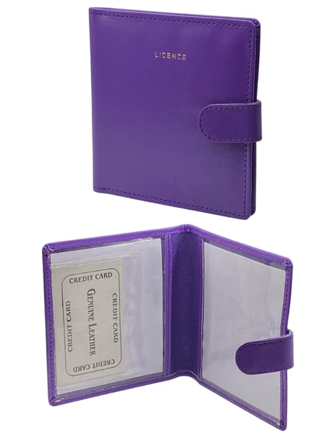 AKSHIDE GENUINE LEATHER Driving License Holder /Leather Dual Card ...