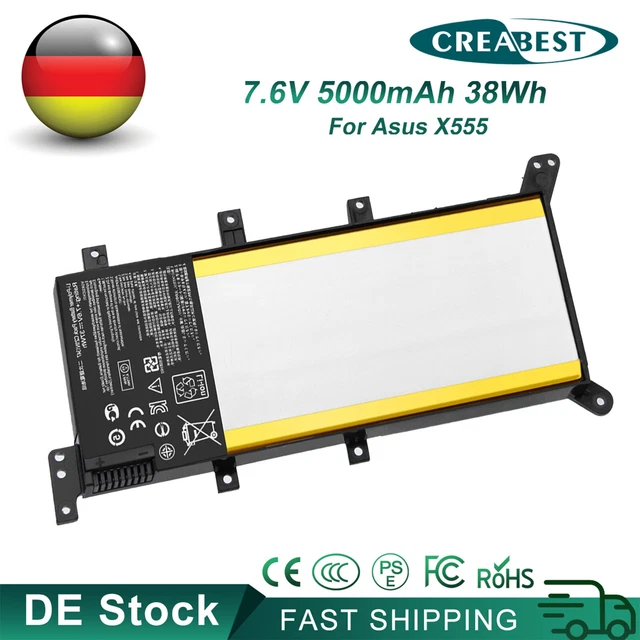 BATTERIE 7,6 V 5000 mAh C21N1347, C21-N1347,2ICP4/63/134 pour ASUS ...