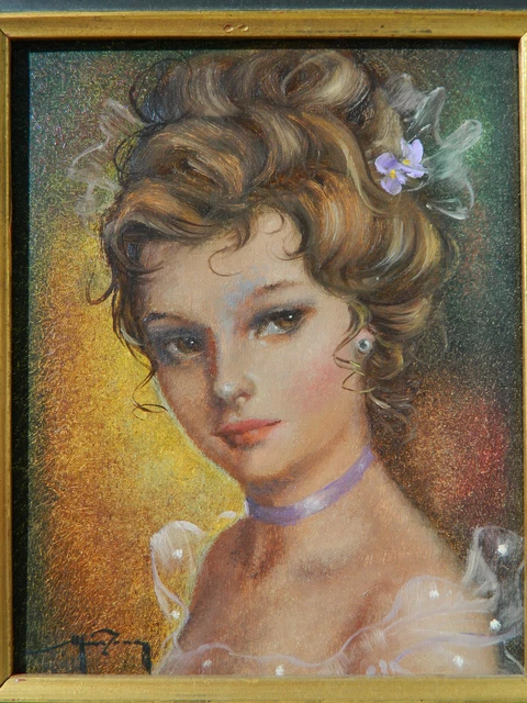 PIERRE MANZONE 1915-2005 PORTRAIT FEMME Tableau Peinture Huile ...