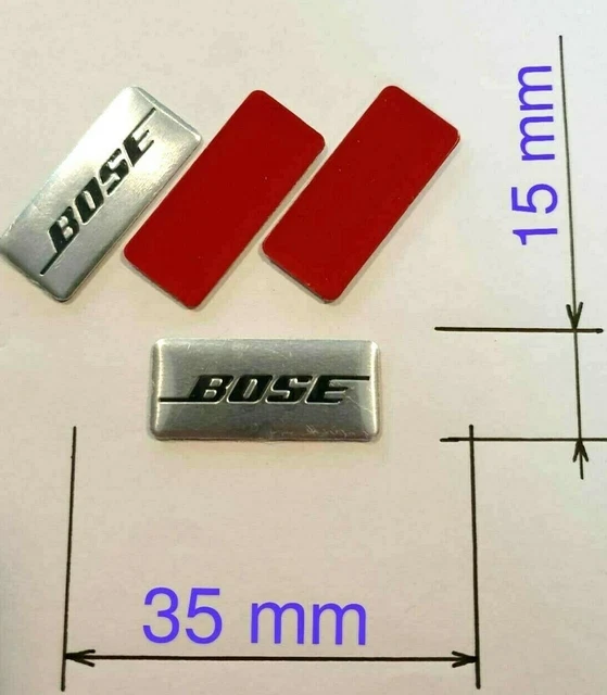 2 X BOSE 3D METAL BADGE LOGO EMBLEM GRAPHIC DECAL CAR AUDIO STEREO ...