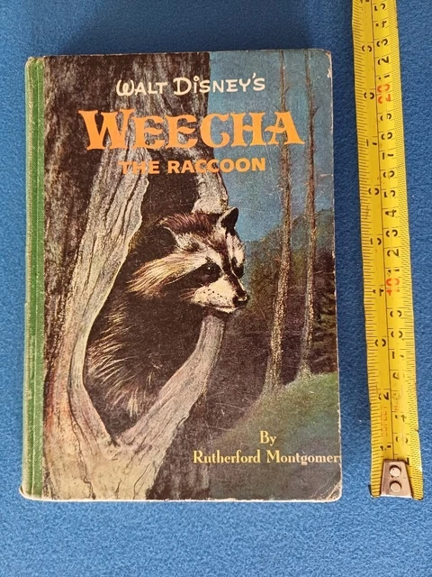 DISNEY'S WEECHA the Raccoon vintage 1960 book £5.00 - PicClick UK