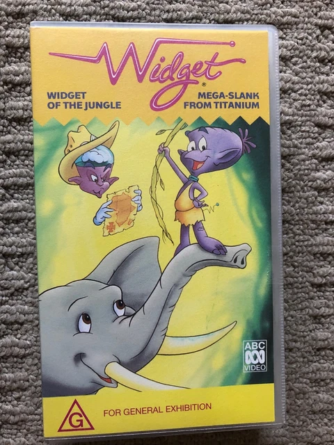 WIDGET : WIDGET of the jungle & Mega-Slank VHS Tape ABC 1990s Cartoon ...