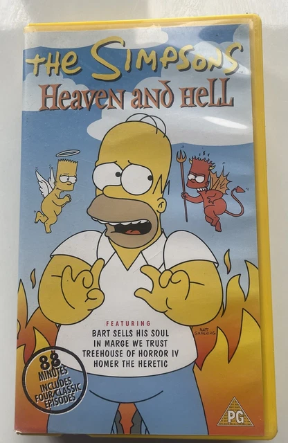 THE SIMPSONS HEAVEN And Hell (Animated) (VHS, 1998) £1.75 - PicClick UK