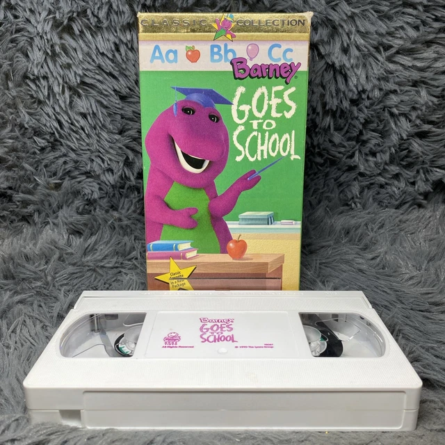 BARNEY & FRIENDS Sing Along Goes To School VHS Tape 1996 Video White ...
