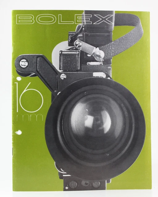 ZEITSCHRIFT BOLEX 16MM 16 MM 16-mm Brochure EUR 34,29 - PicClick FR