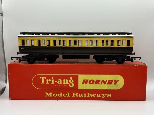 TRIANG OO GAUGE R332 GWR Composite Clerestory Coach VGC Boxed £8.00 ...