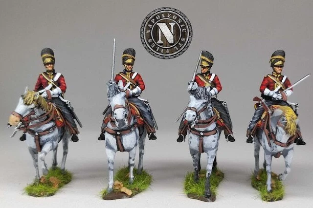 NAPOLEONIC 28MM BRITISH Heavy Cavalry Various Units Waterloo Wargames ...