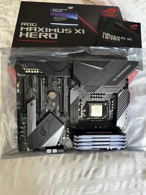 ASUS MAXIMUS HERO XI Z390 LGA1151 With I9 9900k CPU Plus 64GB Corsair ...