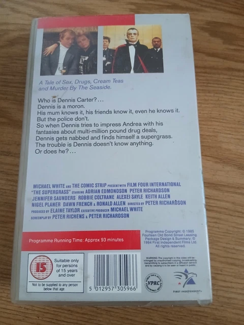 RARE VHS TAPE THE SUPERGRASS (CHANNEL 4 FILMS) michael white and the ...