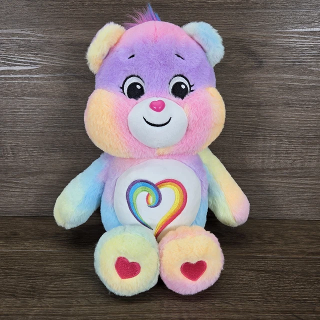 CARE BEARS TOGETHERNESS Rainbow Bear 16" Soft Toy Plush 2021 Cuddly £10 ...