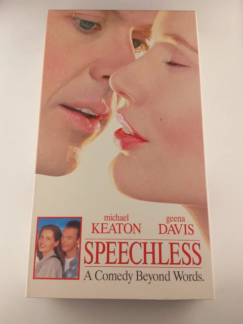 SPEECHLESS (VHS) 1994 Michael Keaton, Geena Davis, Christopher Reeve ...