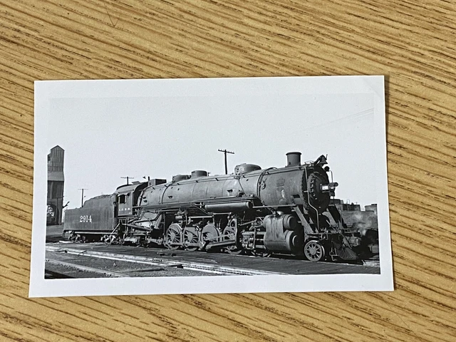 ILLINOIS CENTRAL RAILROAD Steam Engine Locomotive No. 2914 Vintage ...