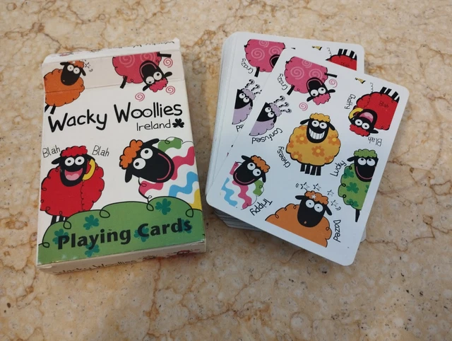 WACKY WOOLLIES IRELAND Playing Cards Carte Da Poker Shamrock Gift Co ...