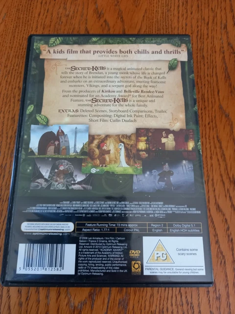 THE SECRET OF Kells Dvd Cartoon £11.99 - PicClick UK